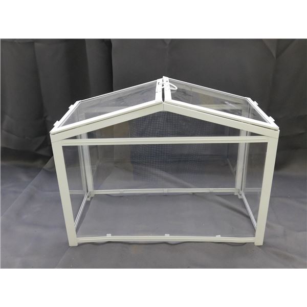 Plexiglass Display Encasing with White Metal Rims for Plants / Garden ...