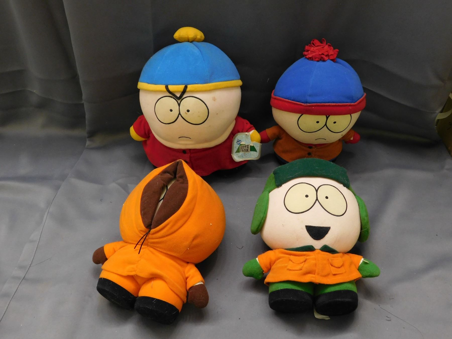 1998 South Park Fun 4 All Plushies Main Cast Cartman Kenny Stan Kyle
