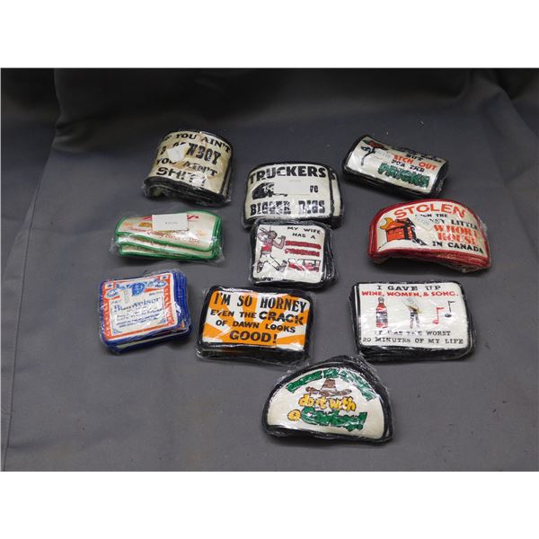 Lot of 10 Packs of Vintage Assorted Novelty Patches