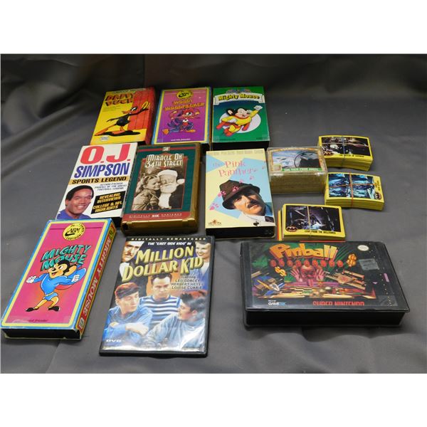 Batman Collectible Cards, Pinball Super Nintendo , VHS Tapes, Mighty ...