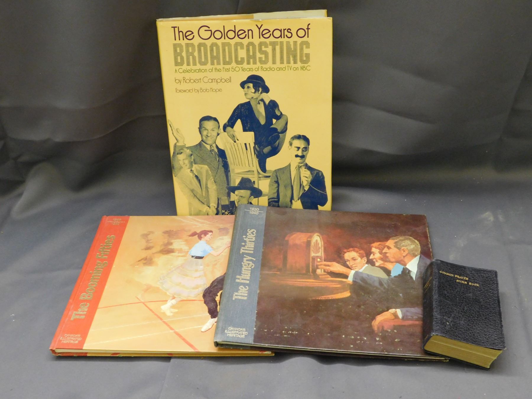 Lot of 4 Vintage Books The Golden Years of Broadcasting, The Hungry ...
