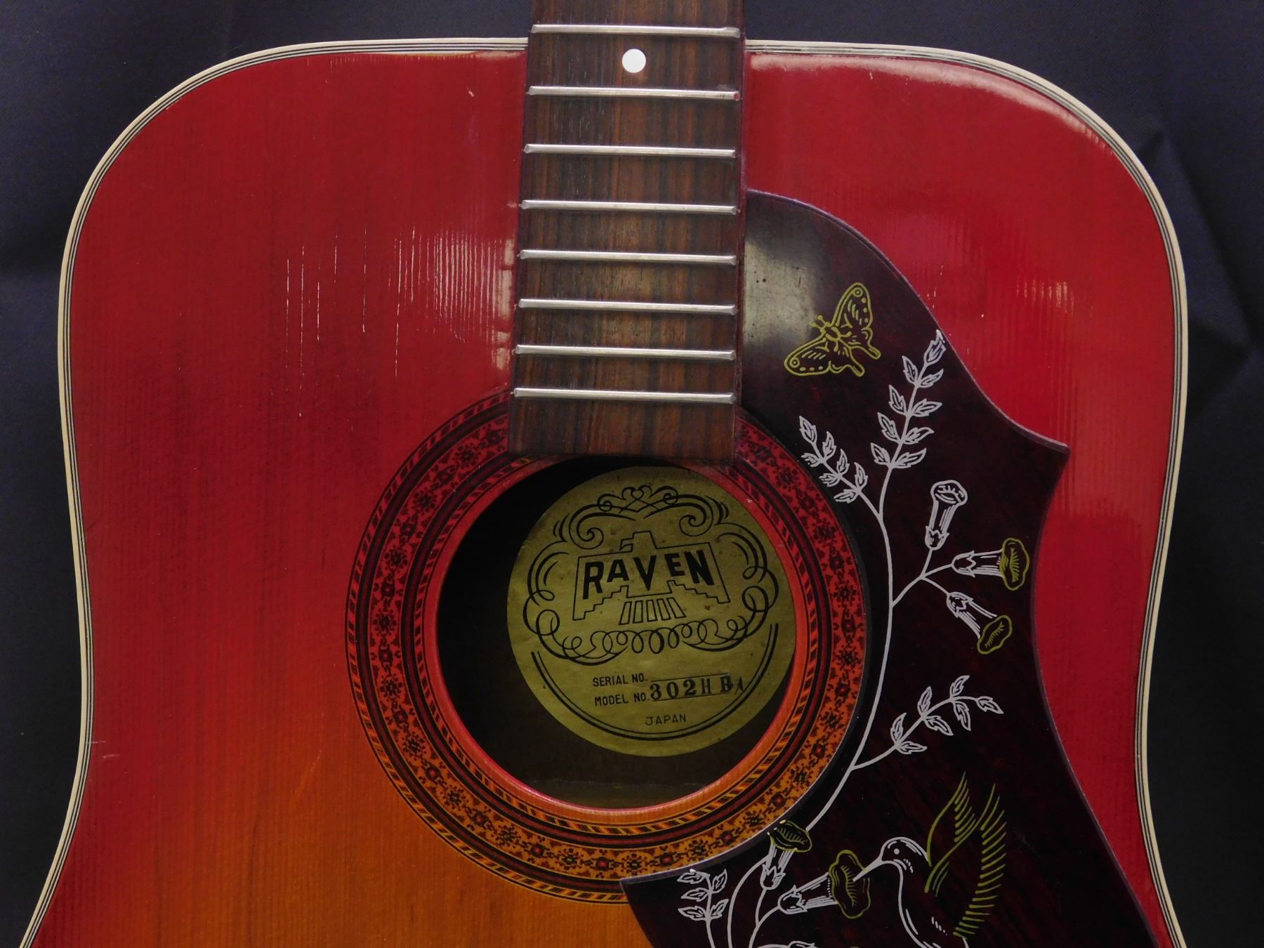 Raven Acoustic Guitar 302HB *needs some tlc*