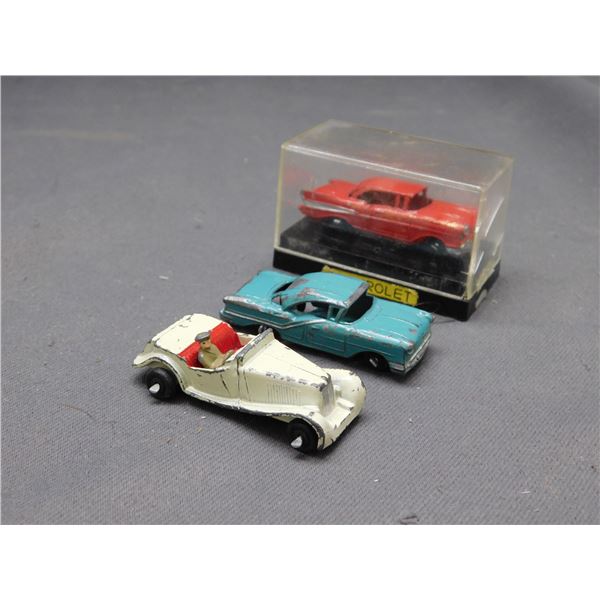 Lot of 3 AHI Azrak Hamway Made in Japan HO Scale Die Cast Cars 1/87 Scale