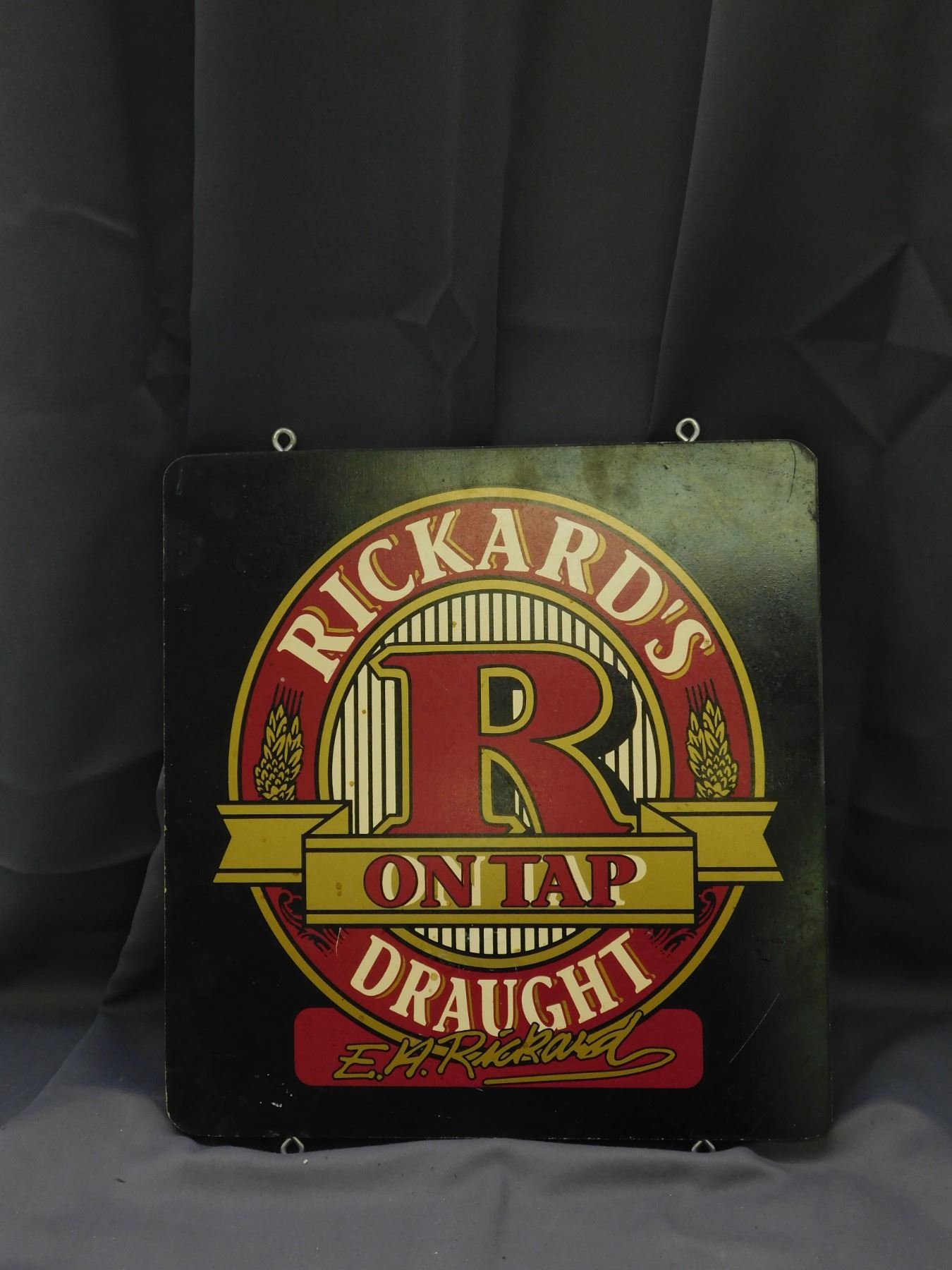 Rickards Draught On Tap Hanging Wooden Wall Sign Man Cave / Bar Decor ...
