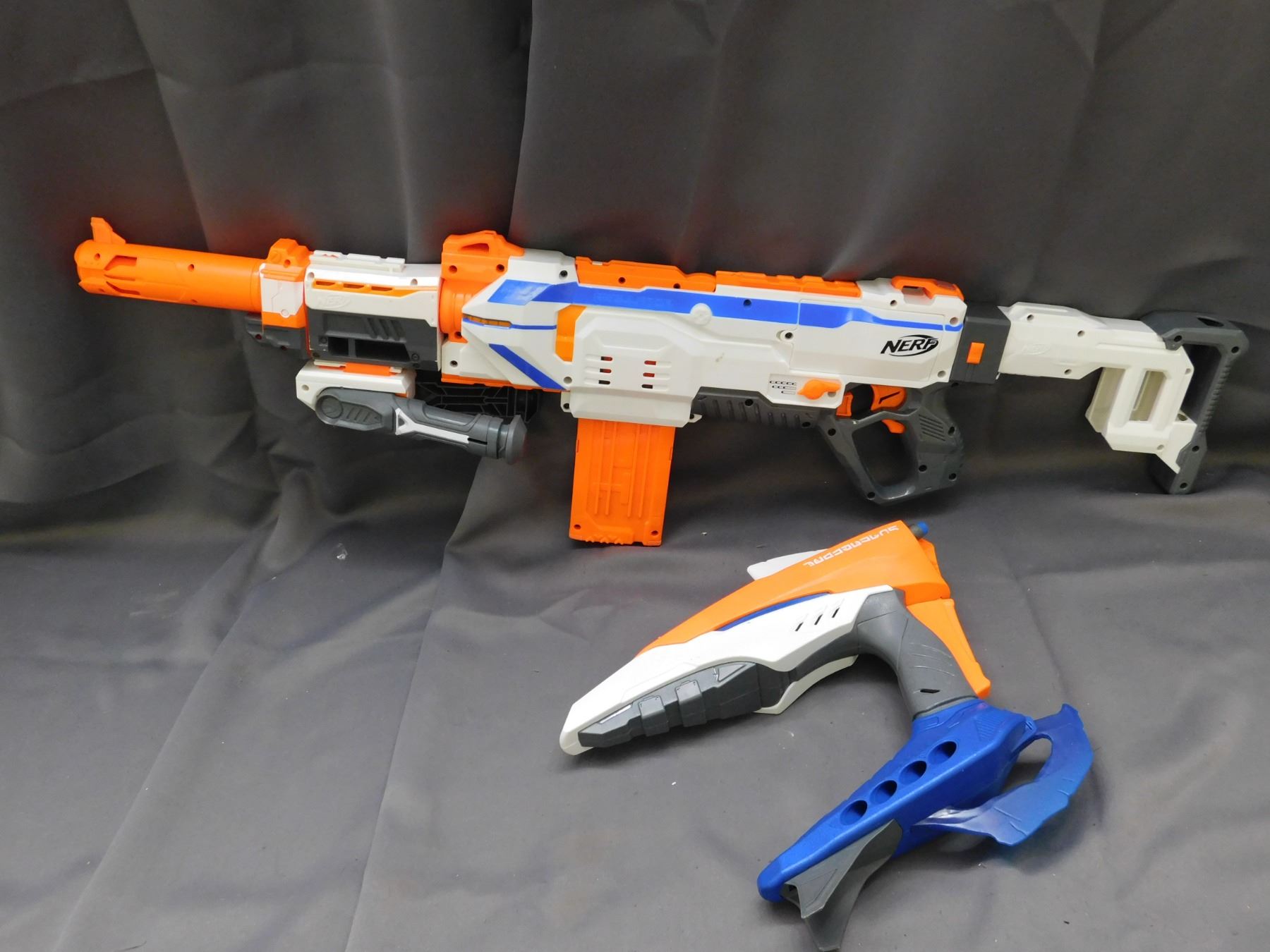 Lot of 2 NERF Modulus Regulator and Voidcaster Dart Guns