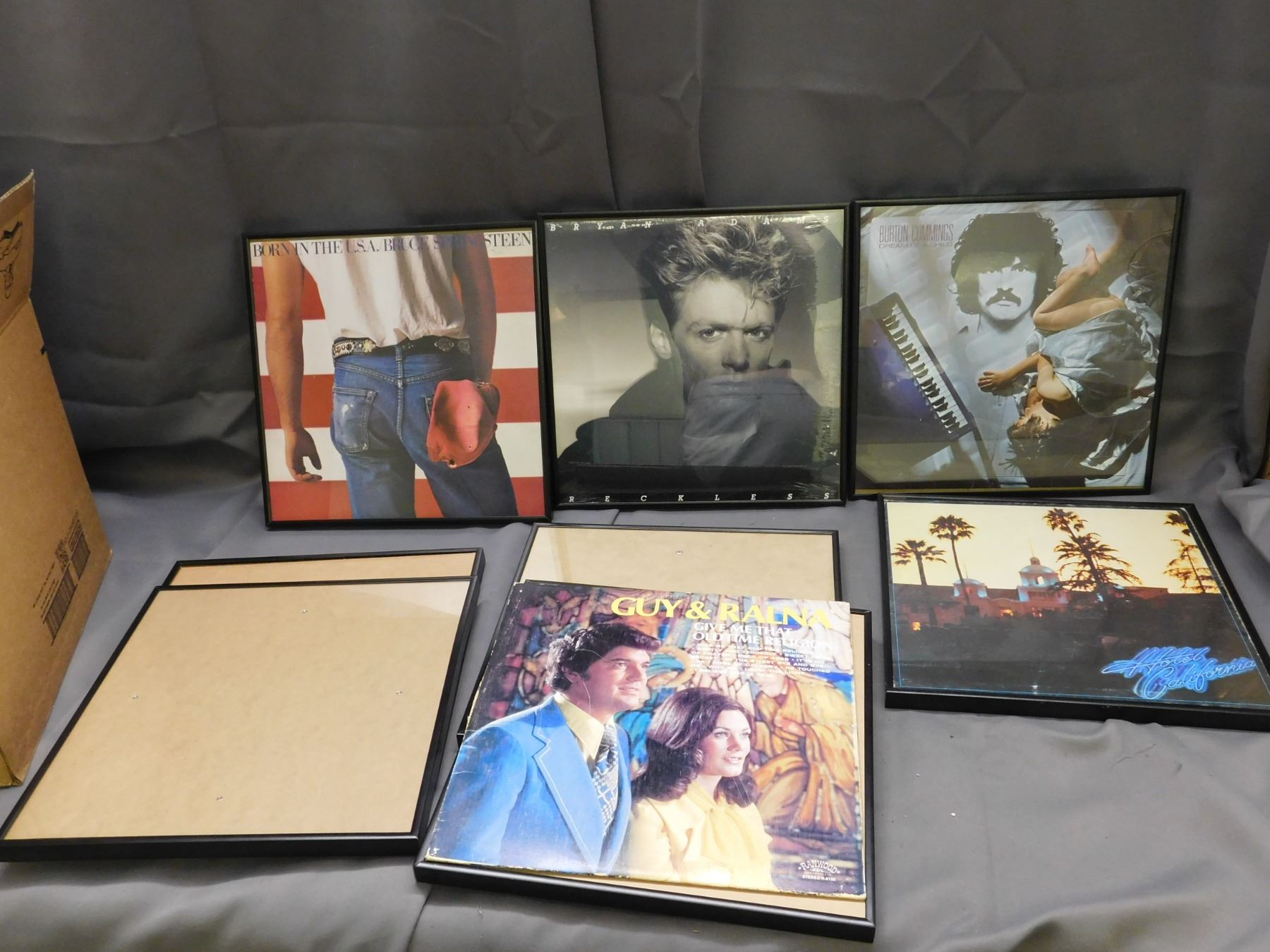 Framed LP Records and Extra Empty Frames Burton Cummings, Bruce ...