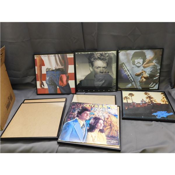 Framed LP Records and Extra Empty Frames Burton Cummings, Bruce ...