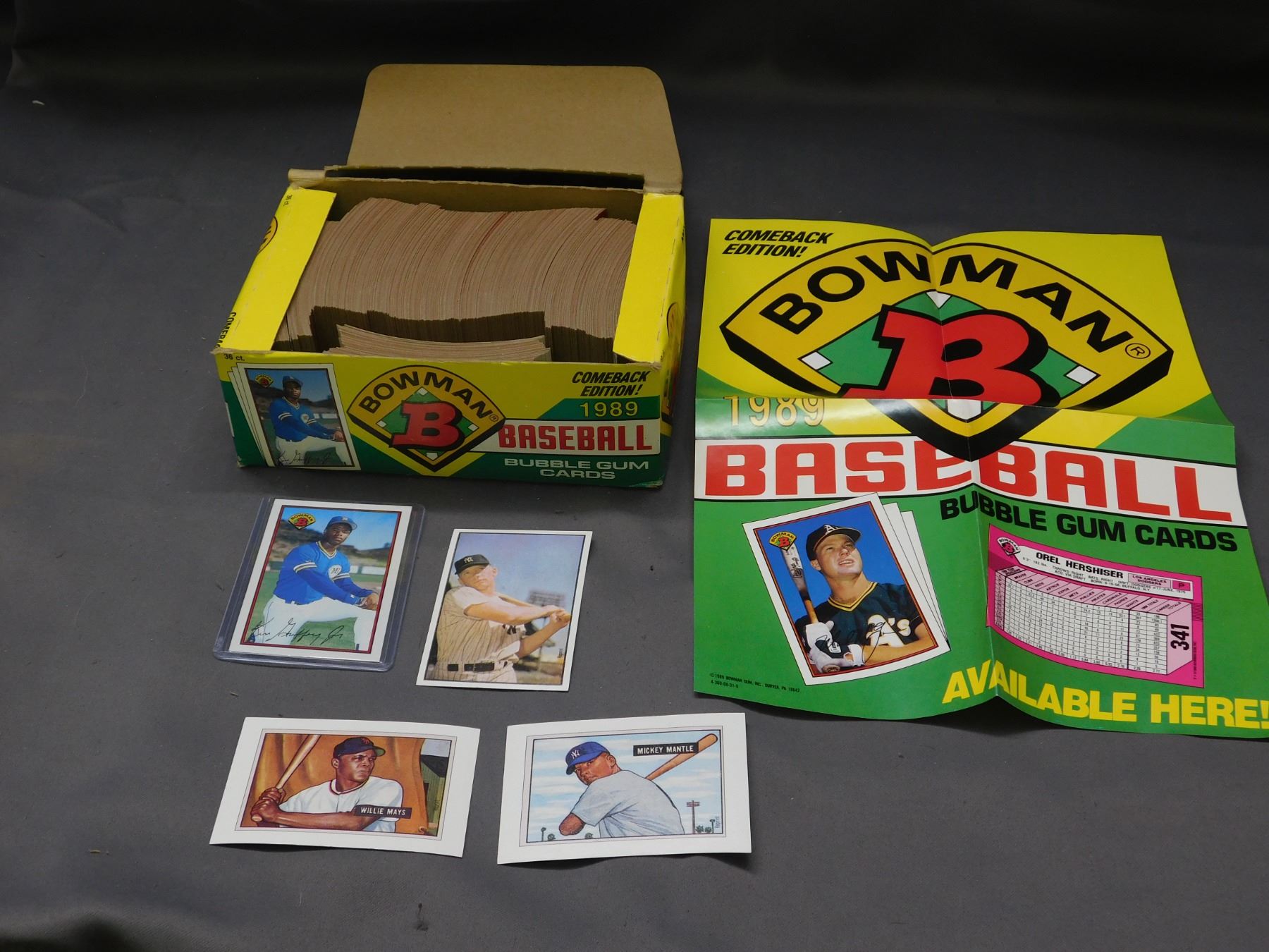 Bowman Baseball 1989 Bubble Gum Cards 484 Card Set Incl Ken Griffey Jr ...