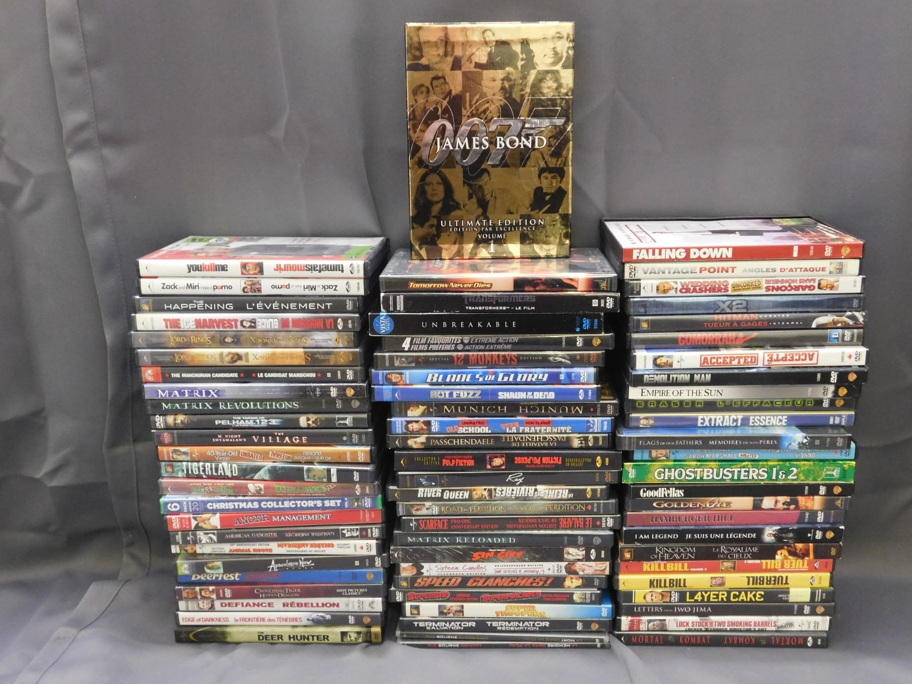 Lot of 80+ DVDs Movies Assorted Genres Ghostbusters, Sin City, Kill ...