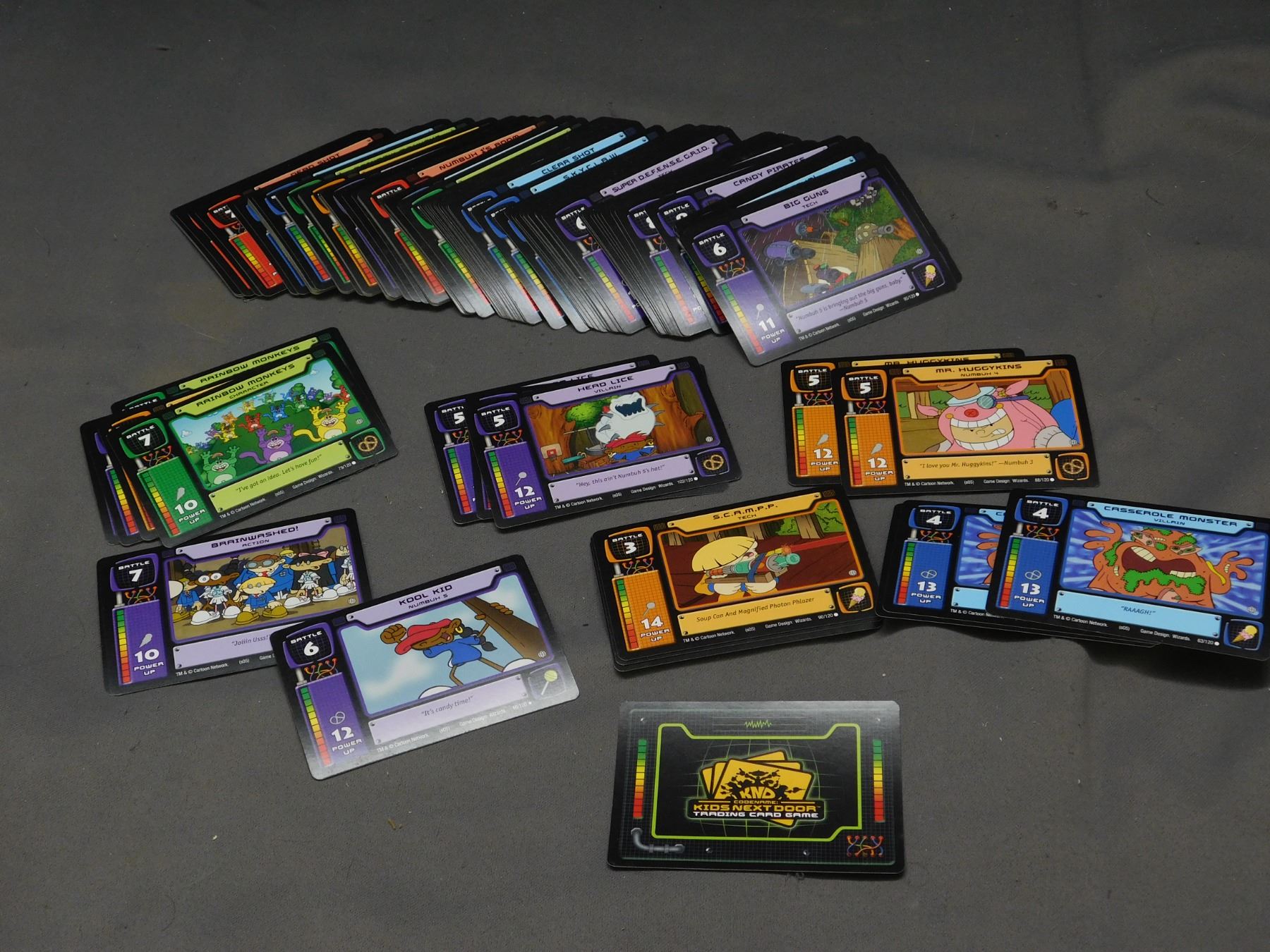 Lot of Cartoon Network CCG 2005 118 Cards Codename Kids Next Door