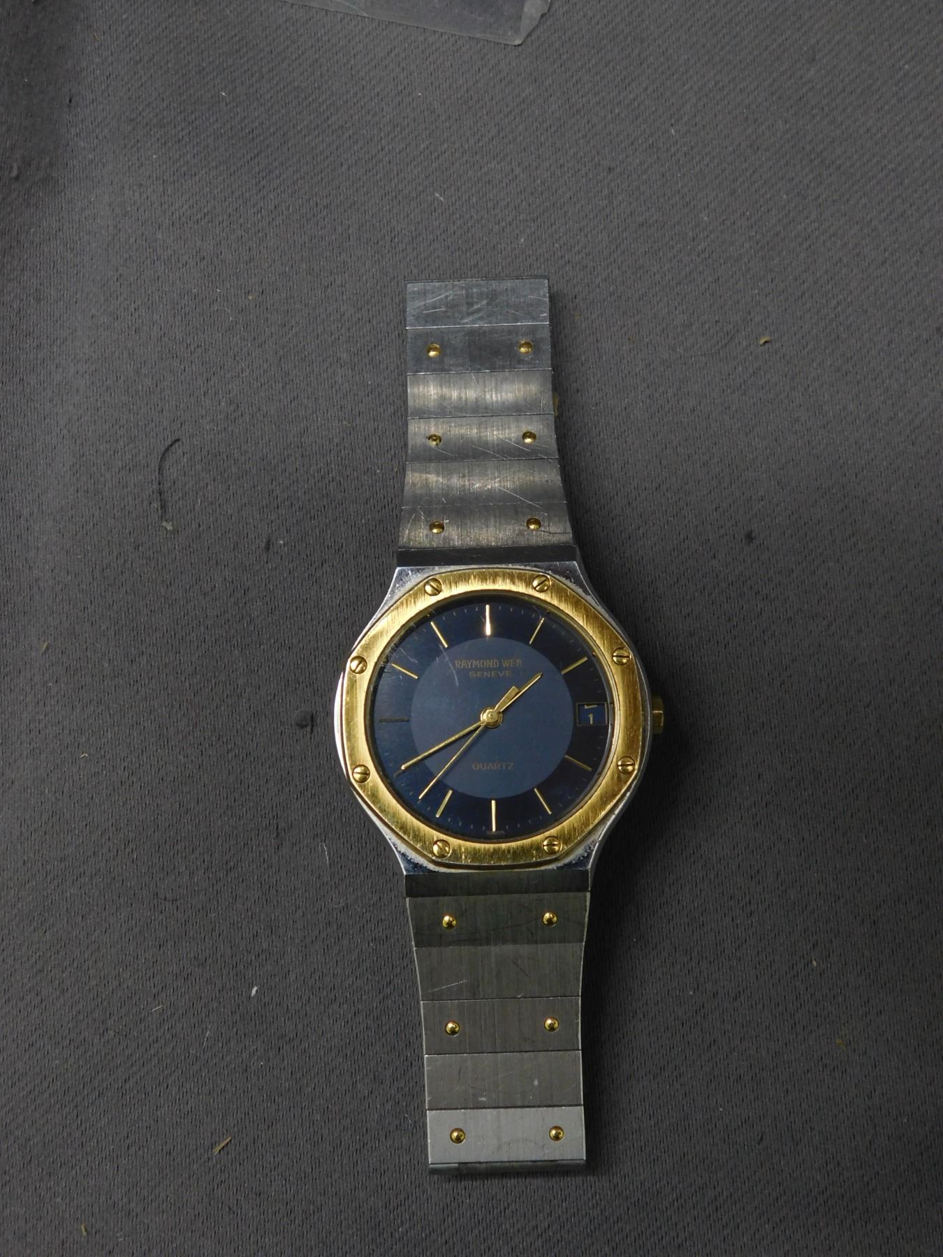Original Raymond Weil 9603 18k Gold Plated 6 Jewel *needs battery