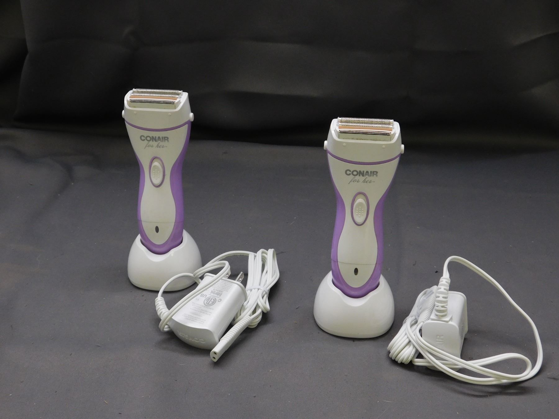 Lot of 2 Conair For Her Plug In Electric Razors