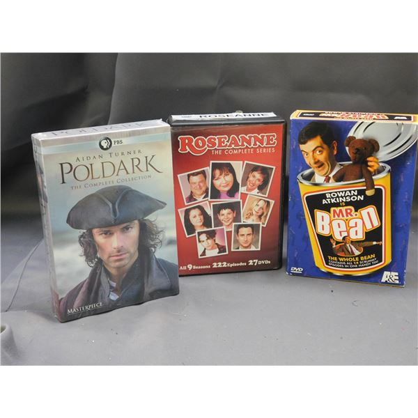 Lot of 3 Mr Bean The Whole Bean, Roseanne Complete Series, Poldark ...