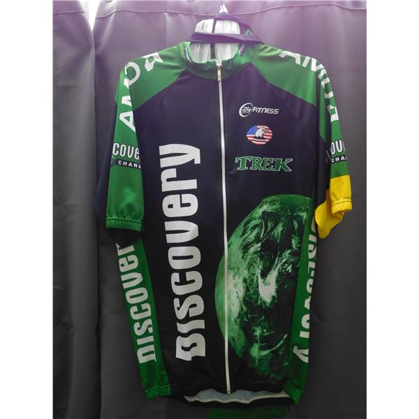 Cycling Outfit Discovery Channel 2X Trek Fitness Shirt, Leggings ...