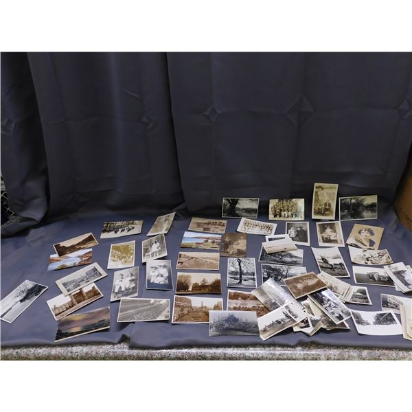 Mix of Vintage Antique Photographs and Postcards WW2 Era