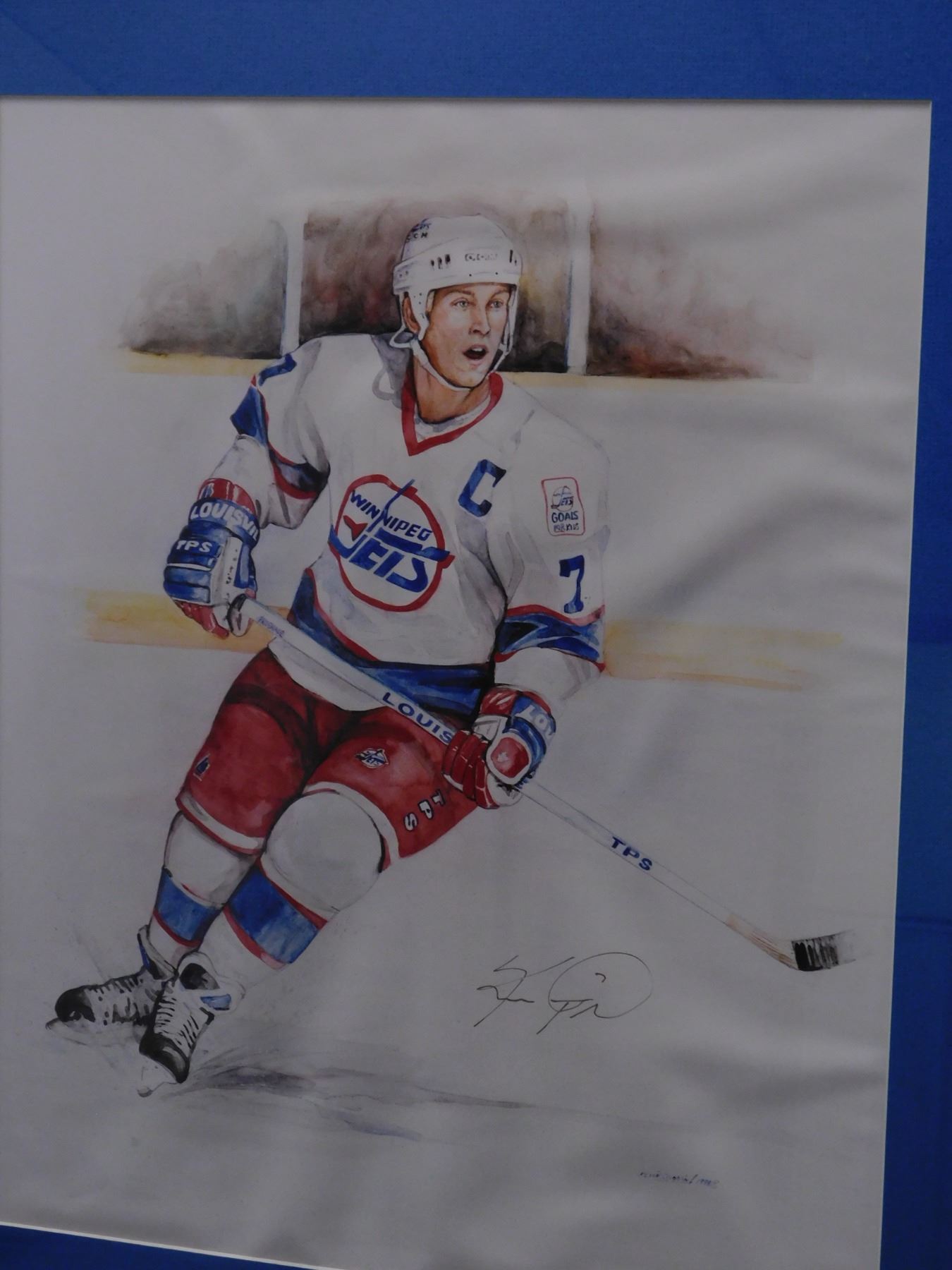 Keith Tkachuk Winnipeg Jets Kevin Coughlin 1998 Print Signed By Tkachuk