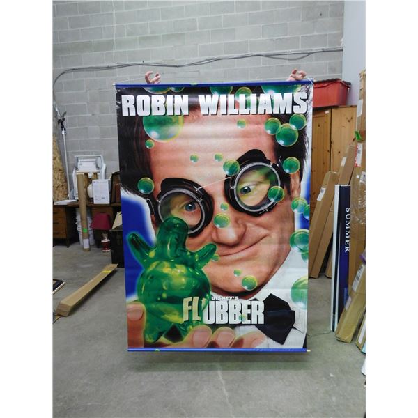 6ft x 4ft "Flubber" Robin Williams Vinyl Movie Theatre Poster Double Sided