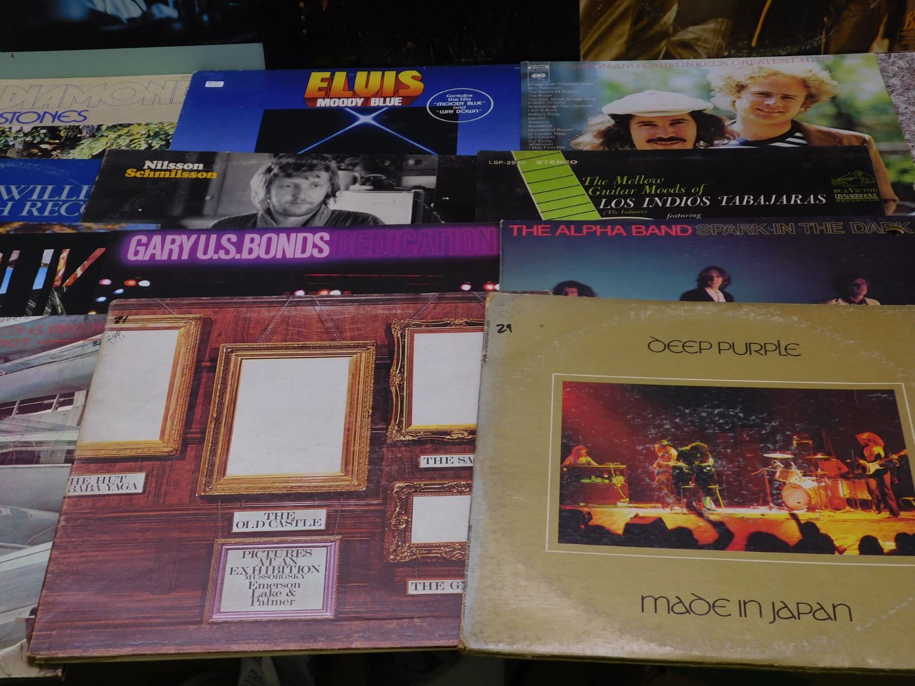 Lot of 20 Vinyl Records LPs Deep Purple, The Alpha Band, Nilsson ...