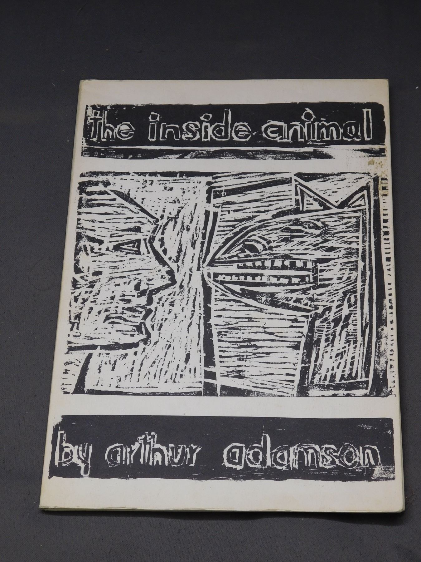 :The Inside Animal" by Arthur Adamson 1977 Poetry Book