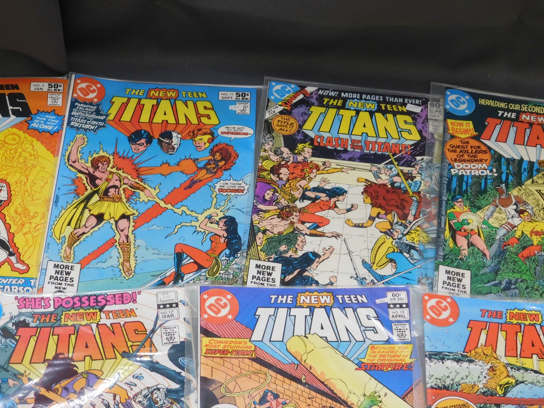 Lot of 20 DC The New Teen Titans Comic Books Running from #3 - #33
