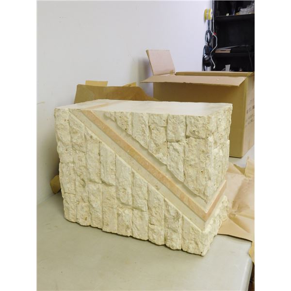 Palliser Solid Stone Style Rectangular Cocktail Table Outdoor Side Table