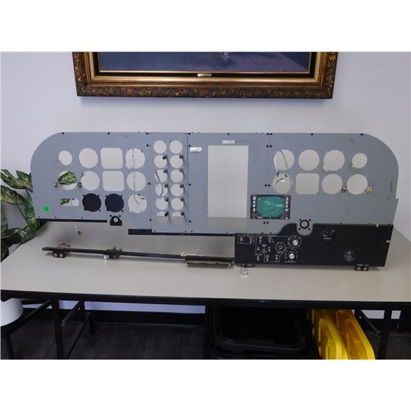 Vintage 2 Engine Flight Simulation Panel Board (metal) 58" x 21"
