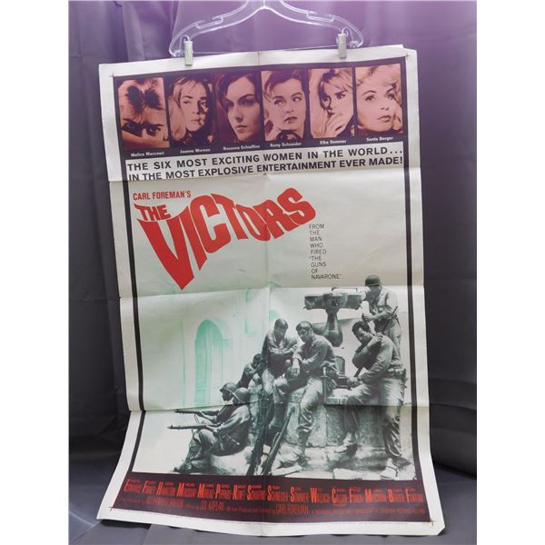 Original 1963 Columbia Pictures "The Victors" Movie Poster 27" x 41"