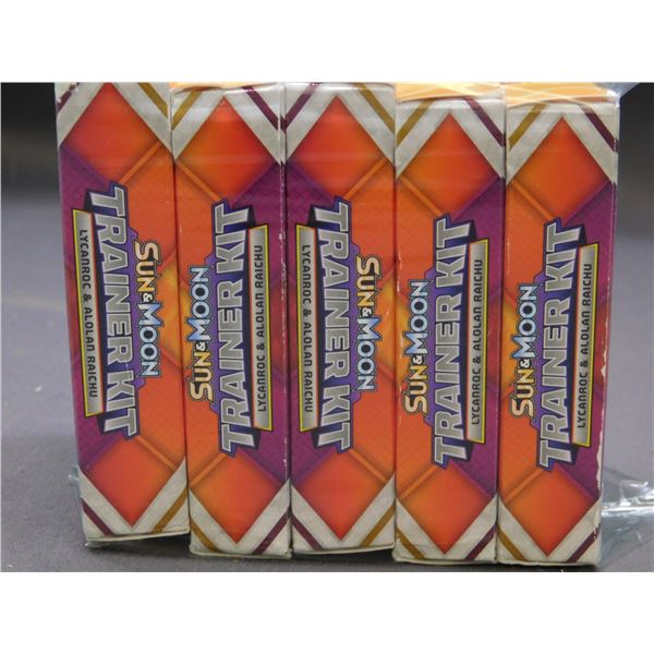5 Pokemon Sun & Moon Trainer Kit Lycanroc & Alolan Raichu 58 Cards Each ...