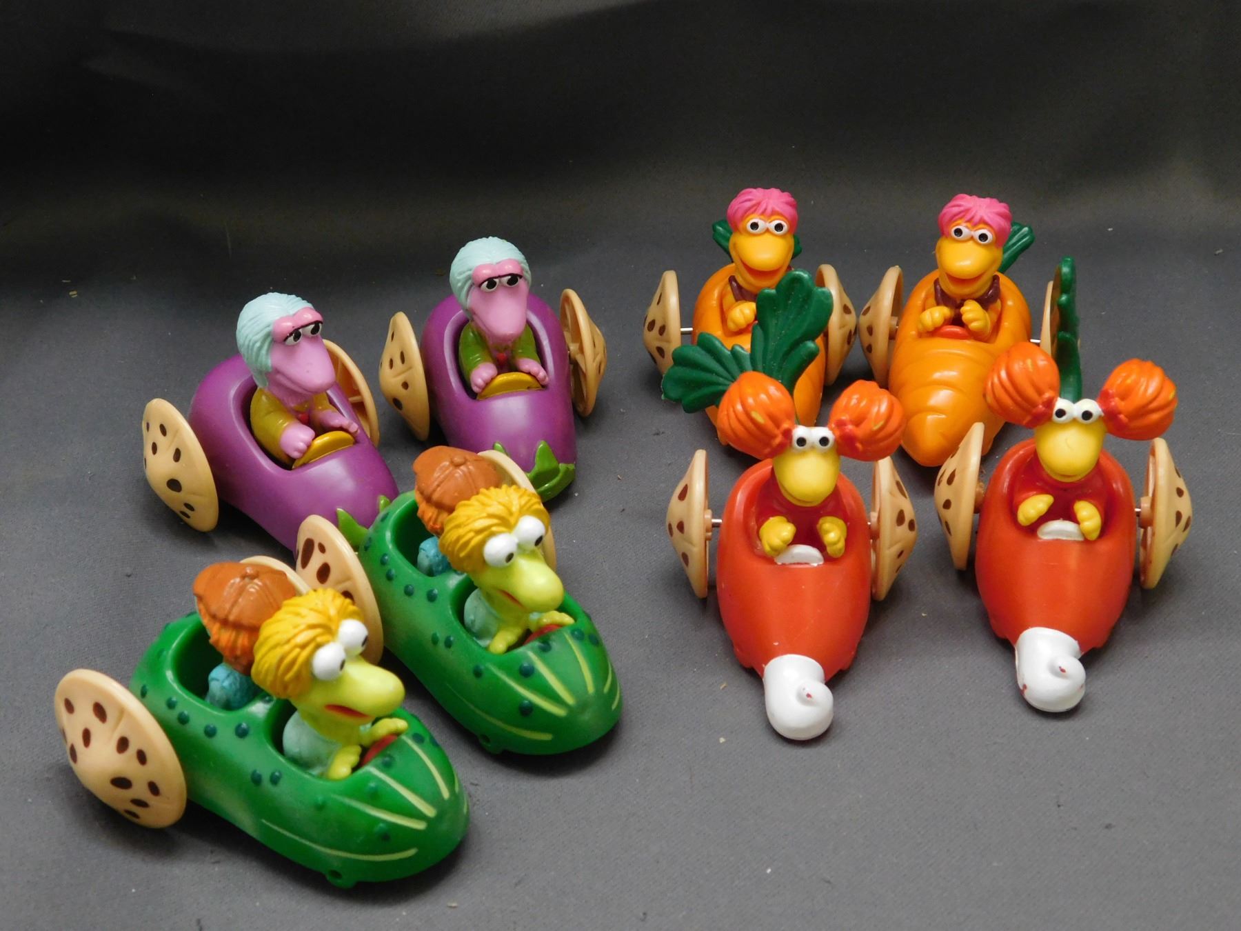 Lot of 8pcs Fraggle Rock Vintage McDonalds Fast Food Premiums 2 of Each