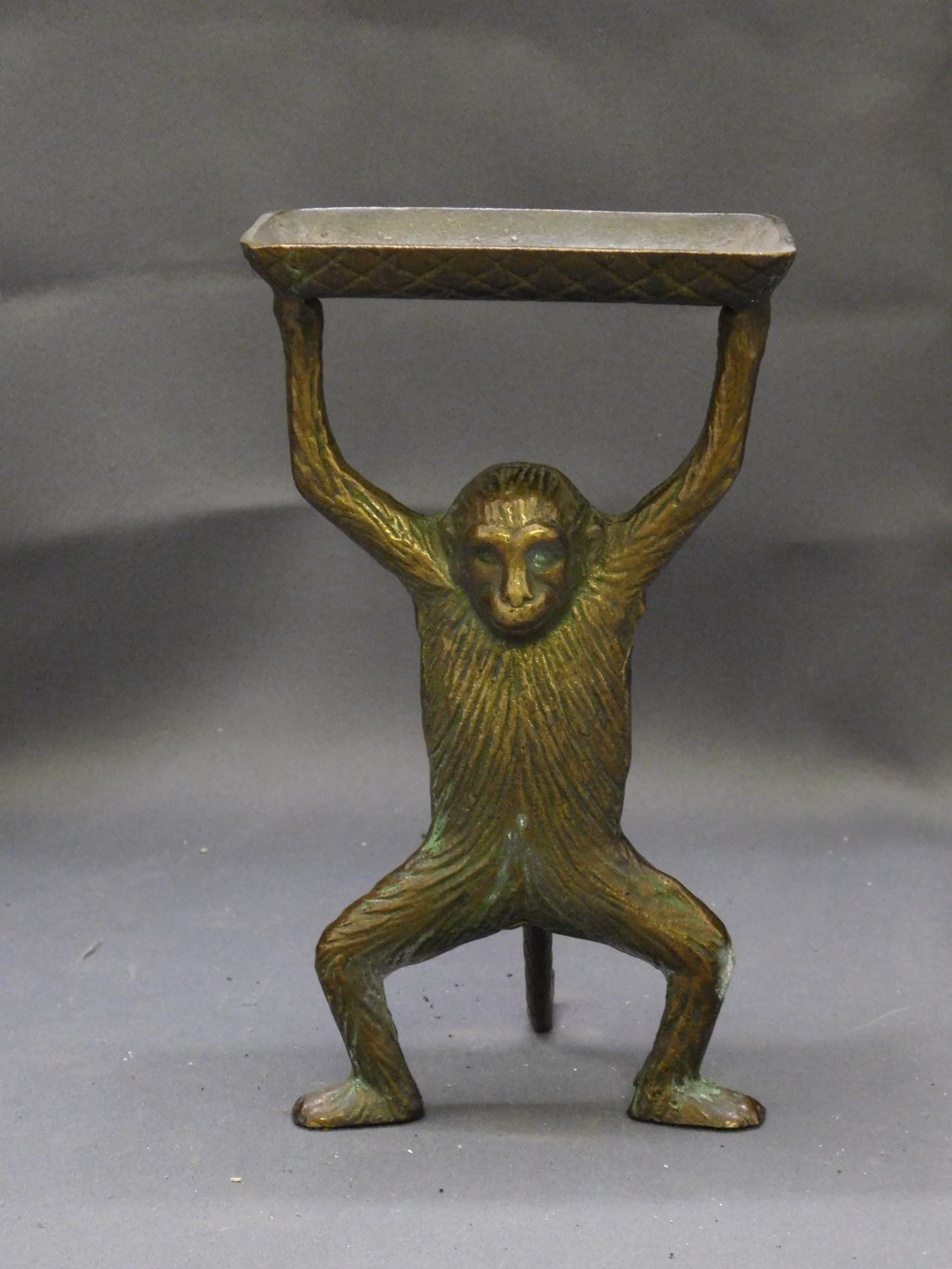 Metal Monkey Business Card Holder 7"