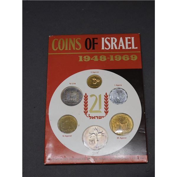 Jerusalem Specimen Set Coins of Israel 1948-1969