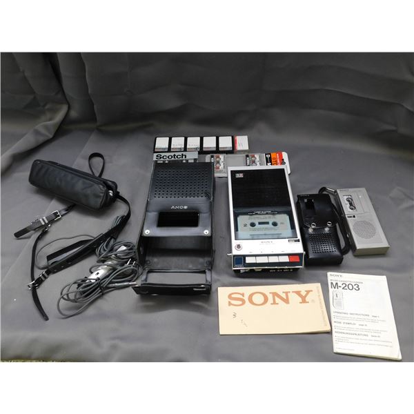 SONY Cassette Corder TC-110B, SONY Micro Cassette-Corder M-203