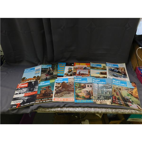 Lot of 12 Vintage Model Railroader Books