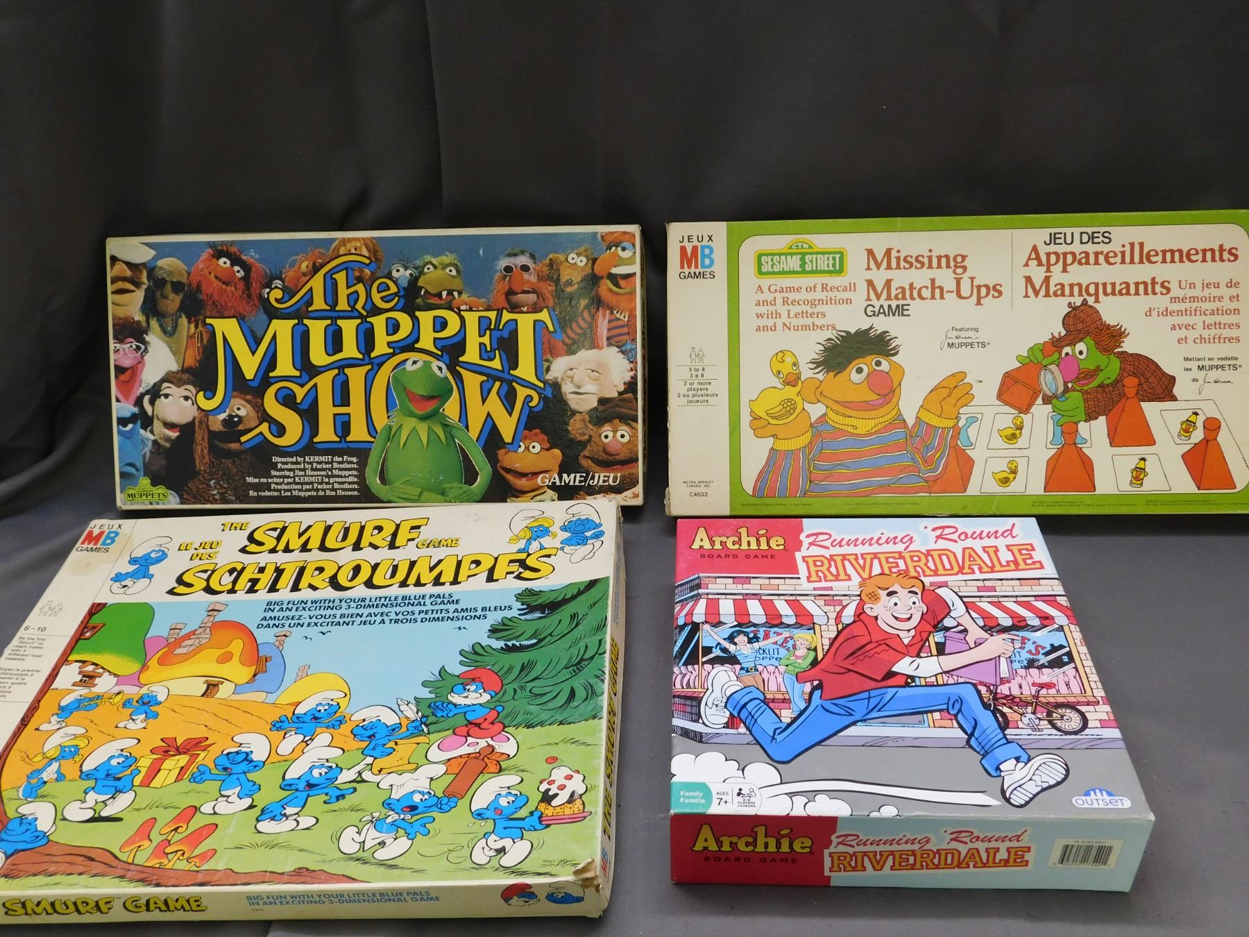 Lot of 4 Vintage Board Games The Muppet Show Game, Sesame Street ...