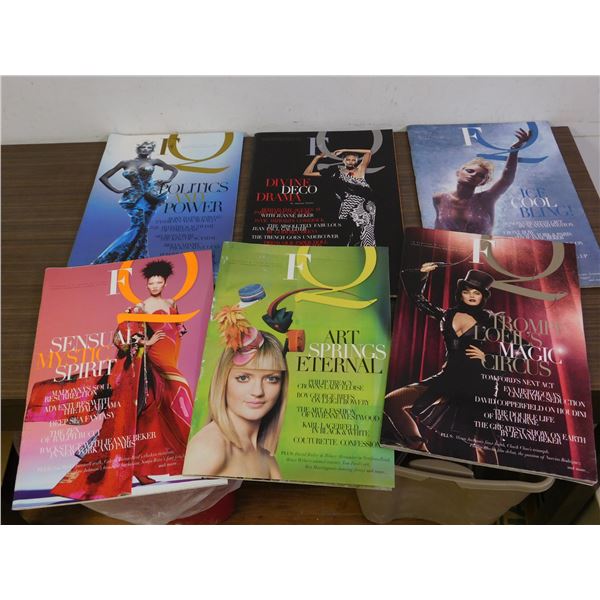 6 Large format Fashion Magazines with Great Photos of famous glamour ...