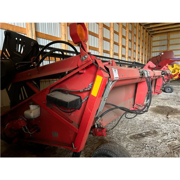 Lots 10 & 11 are a Group Lot) Massey 22 ft Header c/w Ull pick up reels ...