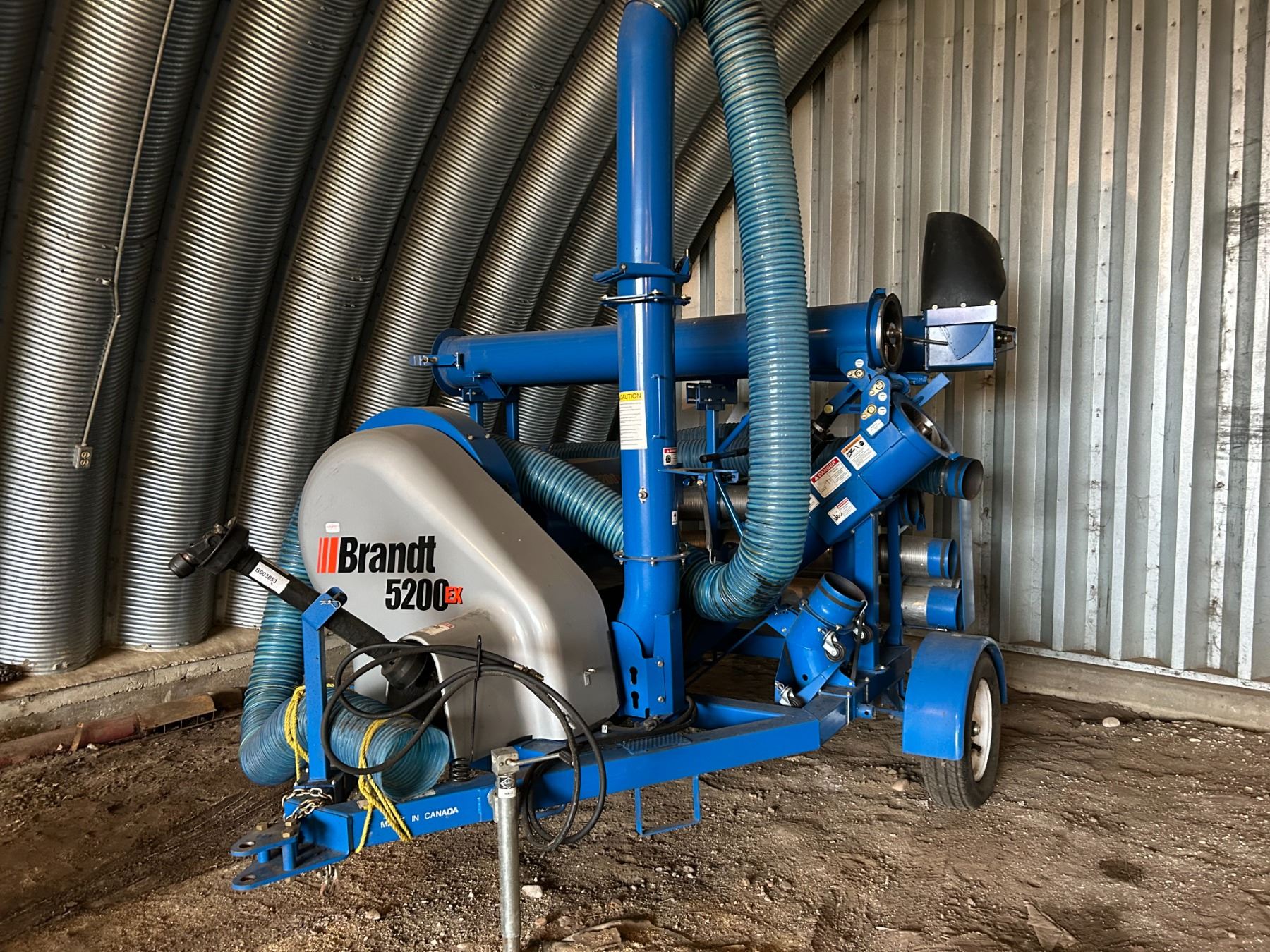 2011 Brandt 5200EX Grain Vac., 540 PTO, Only 128.7 Hrs, SN. 99631, Orig ...