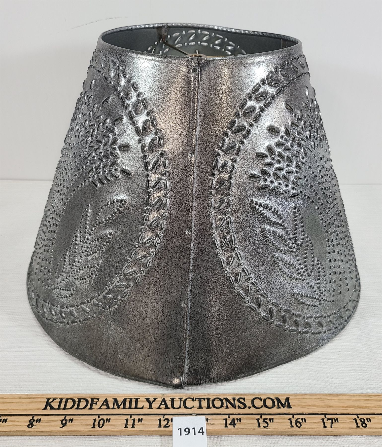 Punched Tin Lamp Shade