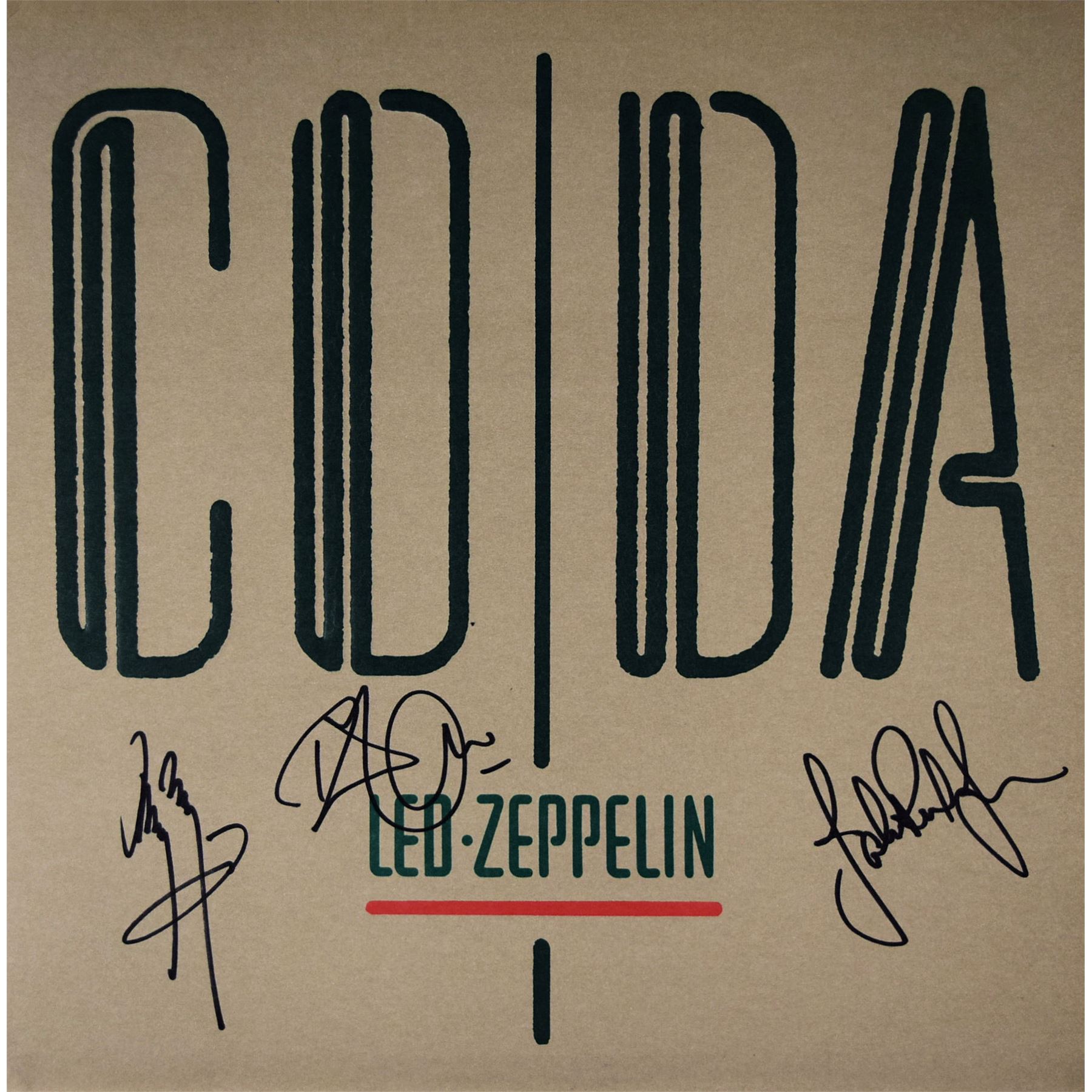 Led Zeppelin Signed Coda Album 1705