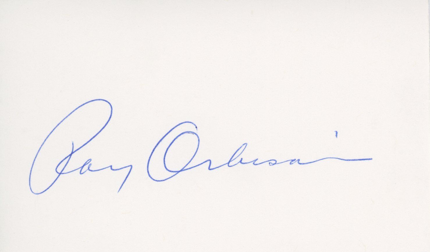 Roy Orbison signature cut
