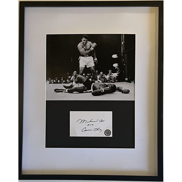 Heavyweight Champ Muhammad Ali AKA Cassius Clay original signature collage