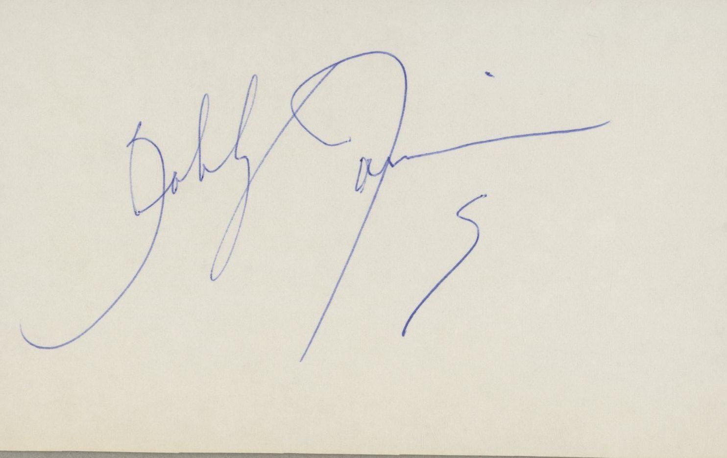 Bobby Darin signature cut