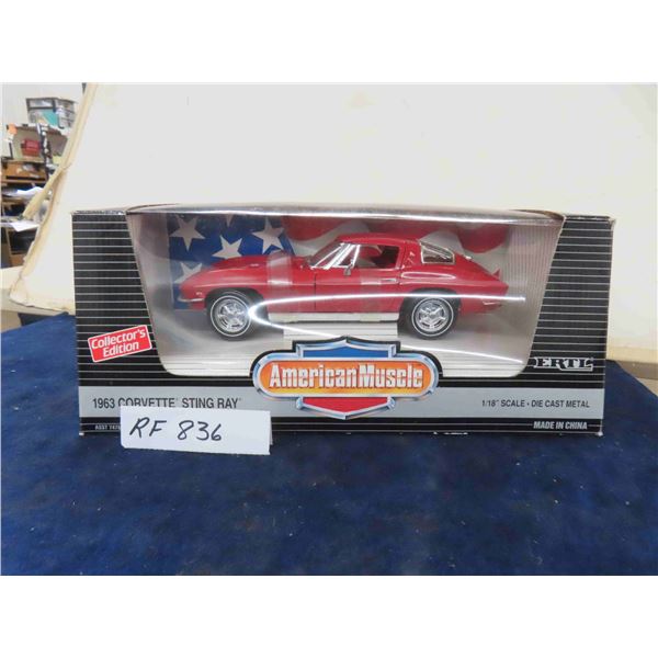 1963 Corvette Stingray Red 1/18th American Muscle ERTL - New 1963 Corvette Stingray Red 1/18th American Muscle ERTL - New
