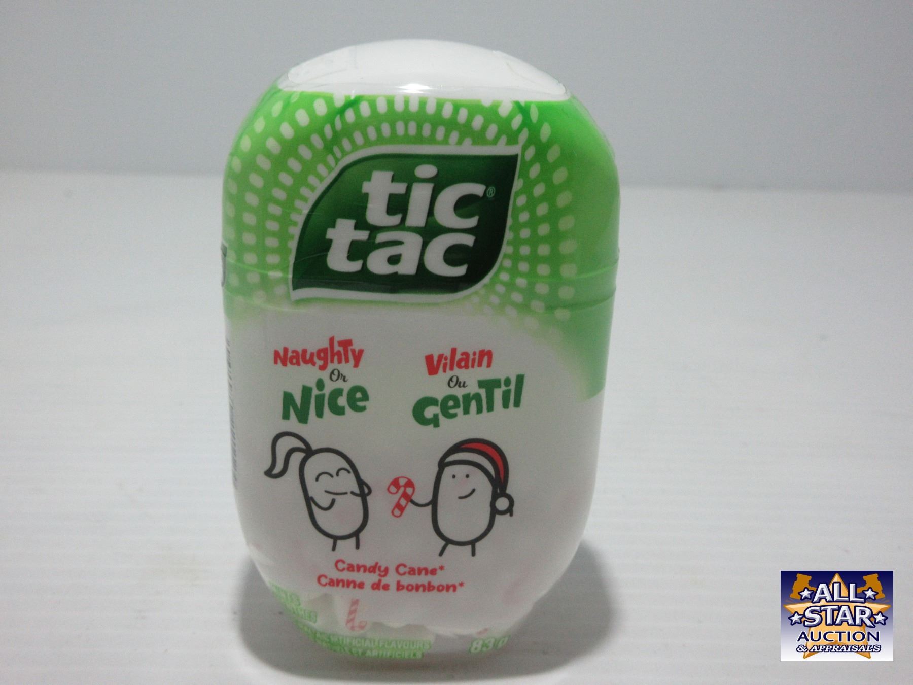 NEW: TIC TAC "NAUGHTY OR NICE" LUMPS OF COAL CANDY CANE (83 G)