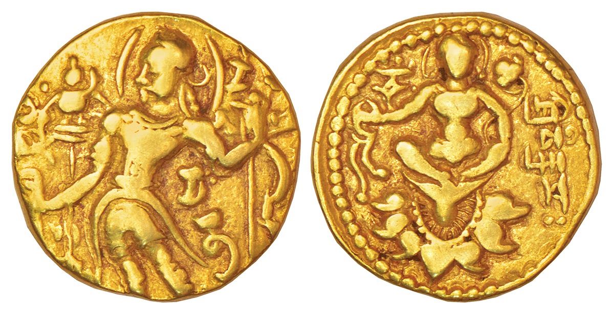Ancient India: Gupta Empire - gold dinar of Chandragupta II ...