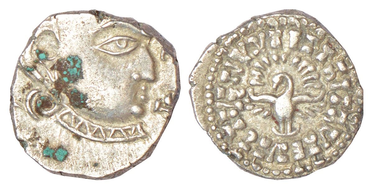 Ancient India: Gupta Empire - silver drachm of Skanda Gupta (c.450-475 ...