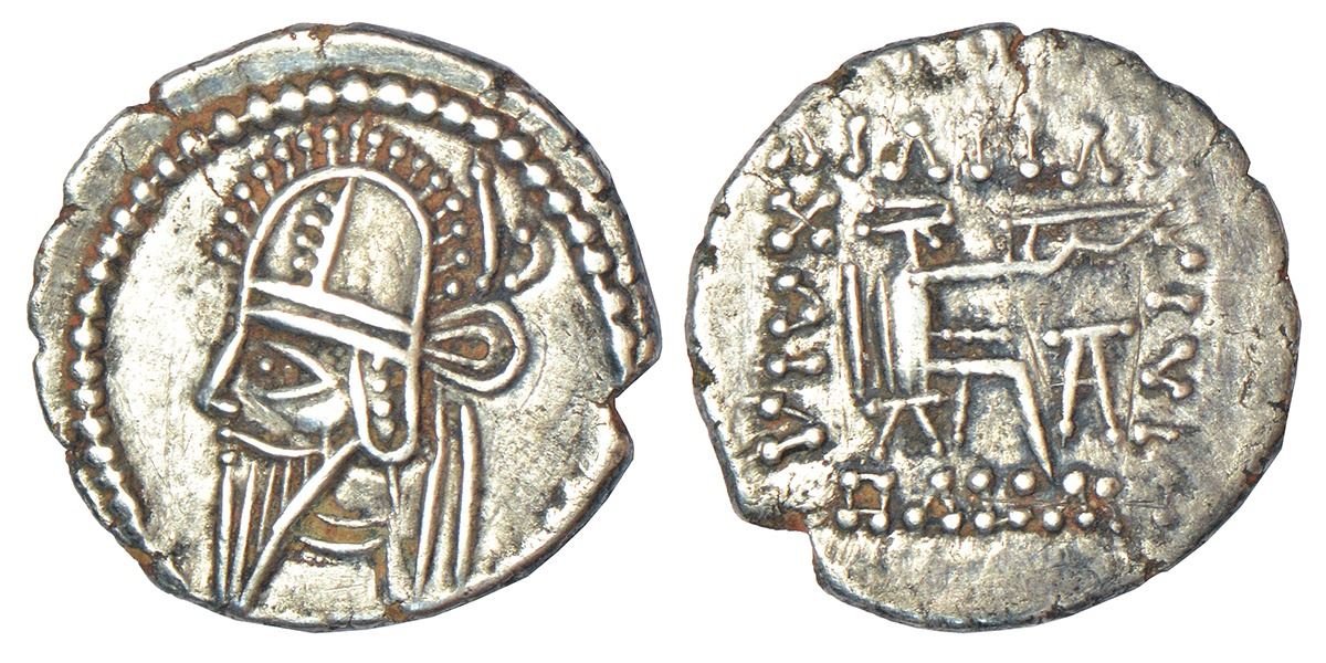 Ancient World: Parthian Empire - silver drachm of Vologases VI (208 ...