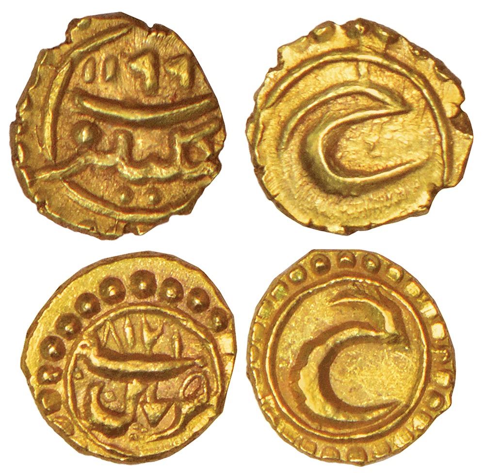 Independent Kingdoms: Mysore, Tipu Sultan (1782-1799 AD), gold fanam (2 ...