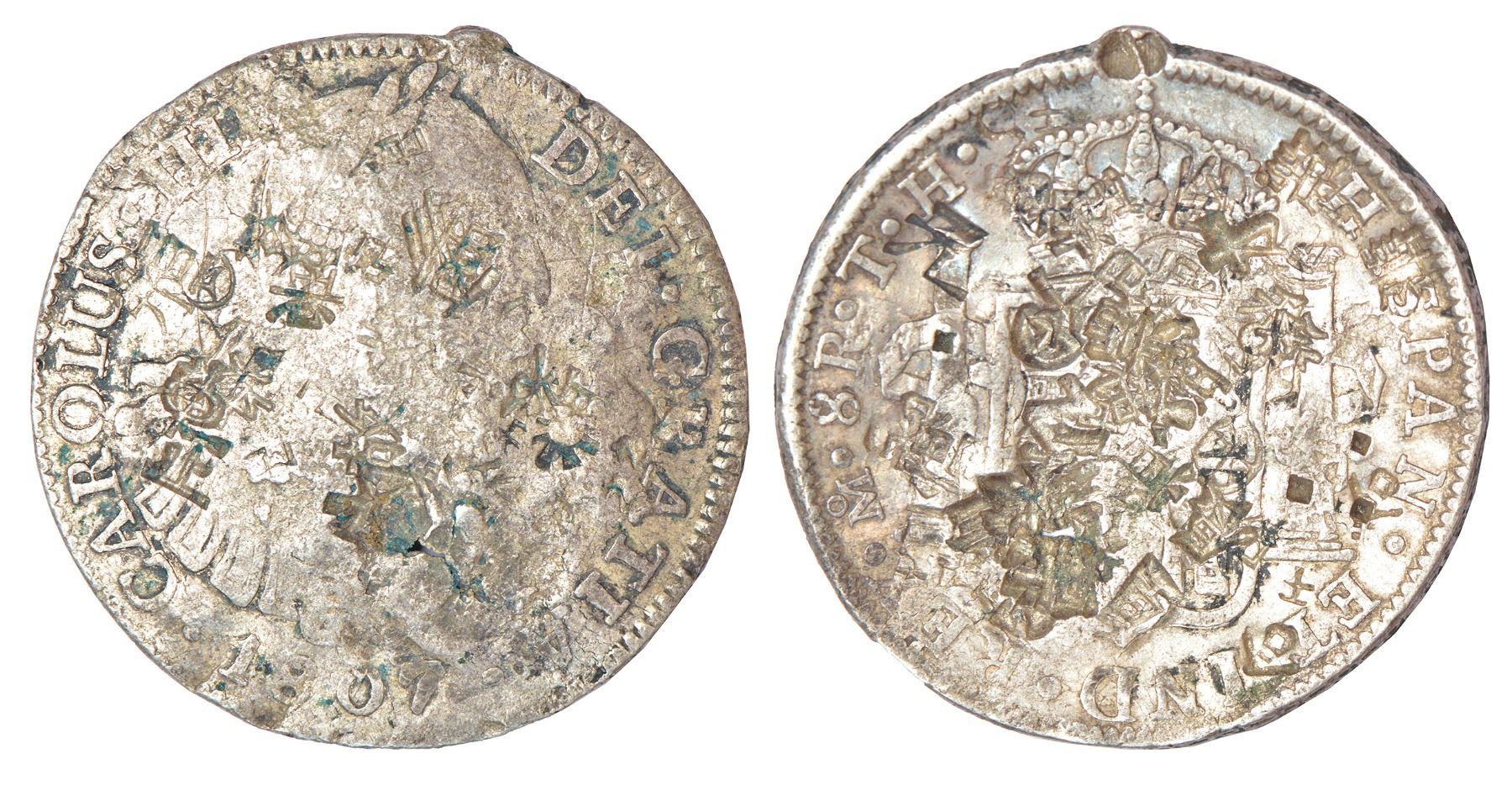 Foreign: Mexico, Charles IV (1788-1808 AD), silver 8 reales, 1807 ...