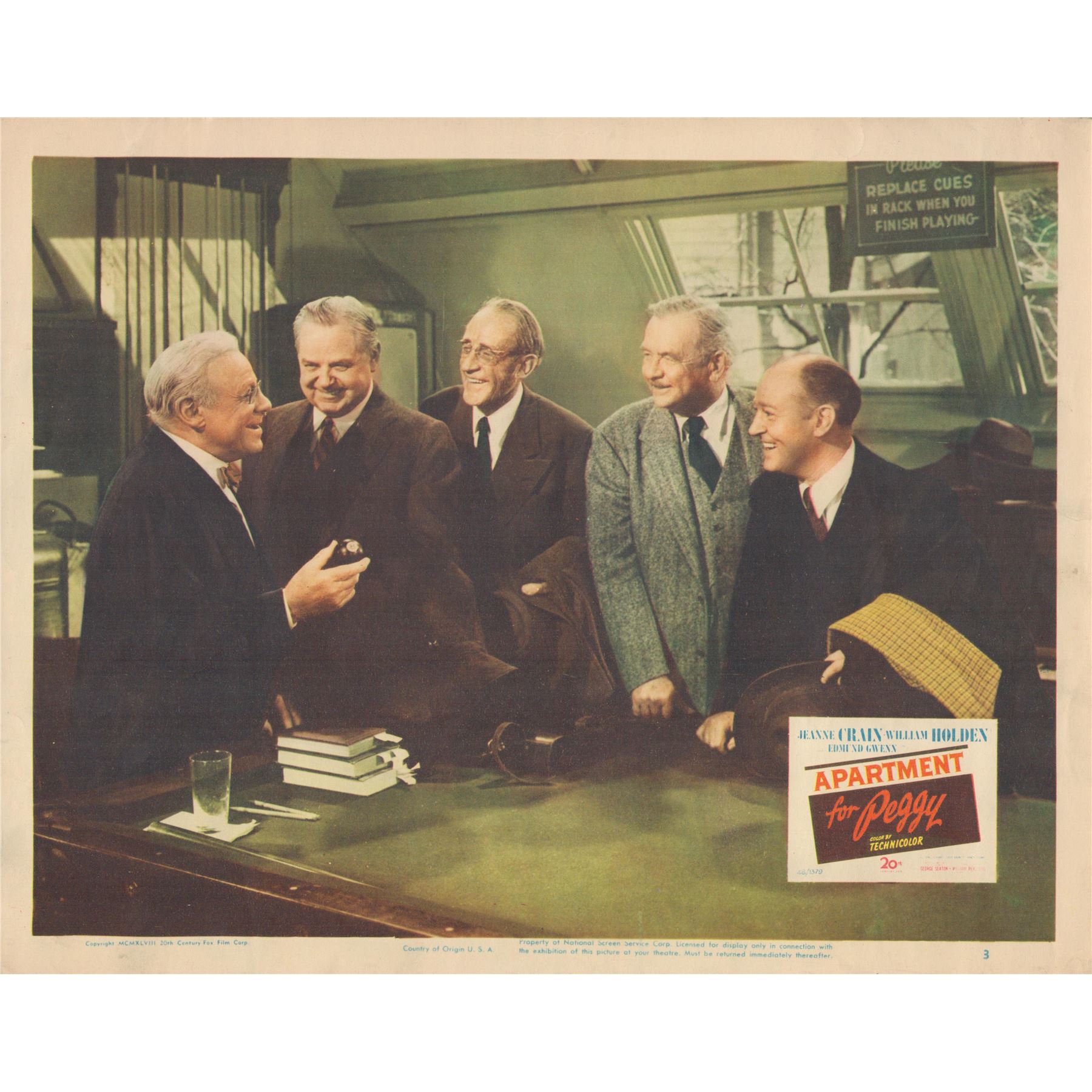 Apartment for Peggy set of 8 original lobby cards